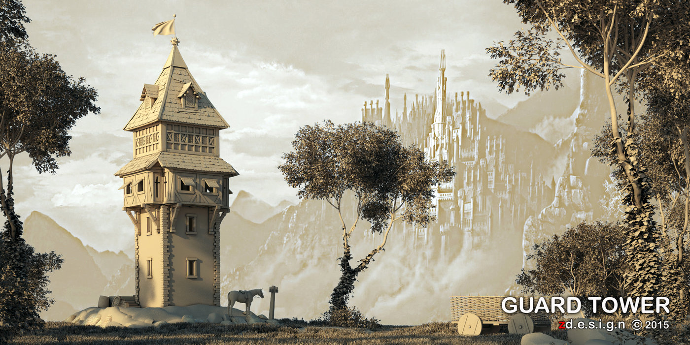 GUARD TOWER - Epic Medieval by zernan suarez at Coroflot.com
