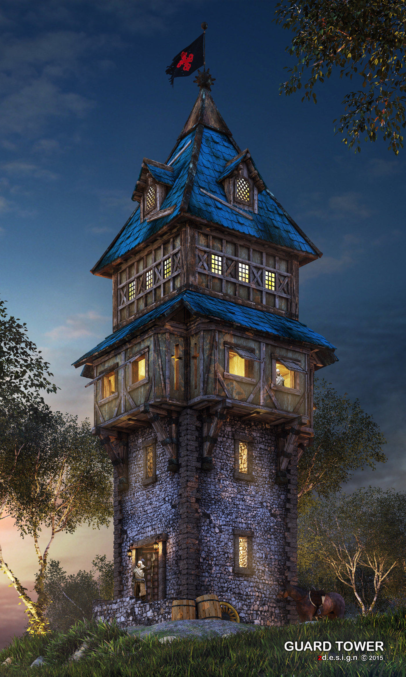 GUARD TOWER - Epic Medieval by zernan suarez at Coroflot.com