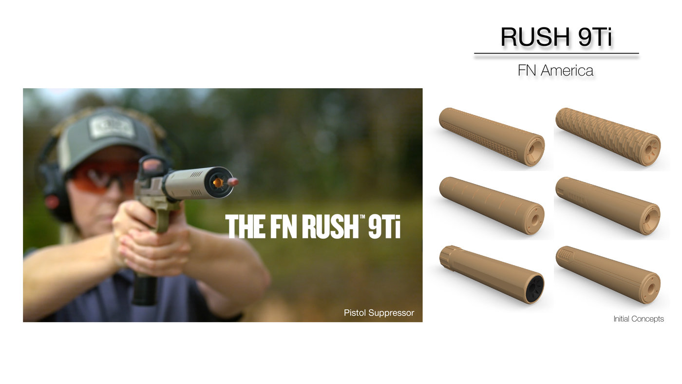 FN America RUSH 9Ti - Suppressor by Sean Flickinger at Coroflot.com