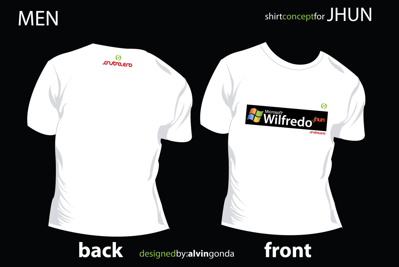 SSUBZZERO PERSONALIZED SPOOF SHIRTS by Alvin Gilbert Gonda at Coroflot.com