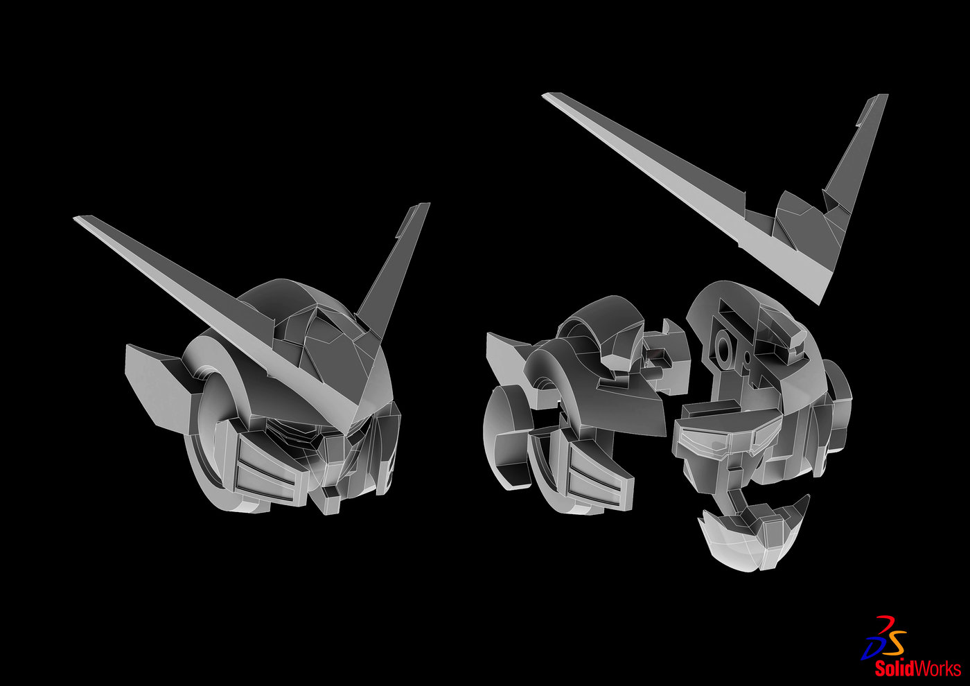 Gundam Solidworks Model by Vasyl Rabshtyna at Coroflot.com