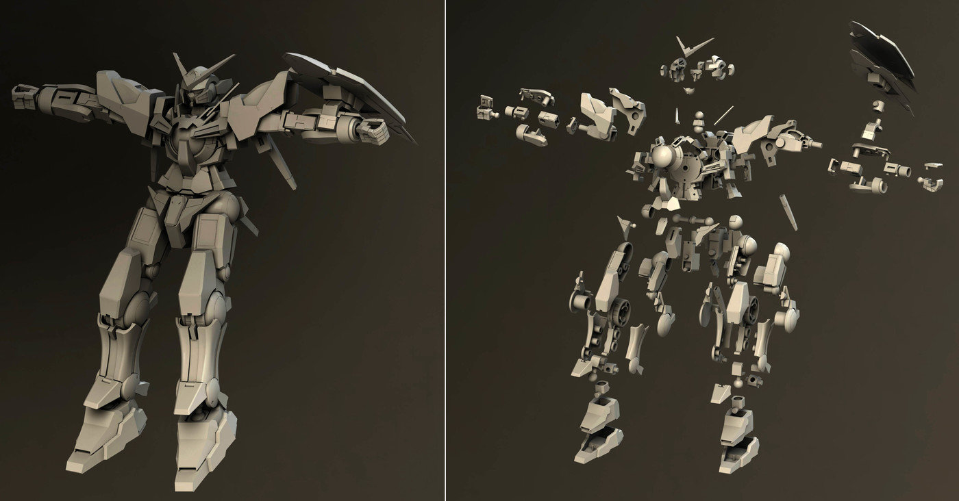 Gundam Solidworks Model by Vasyl Rabshtyna at Coroflot.com