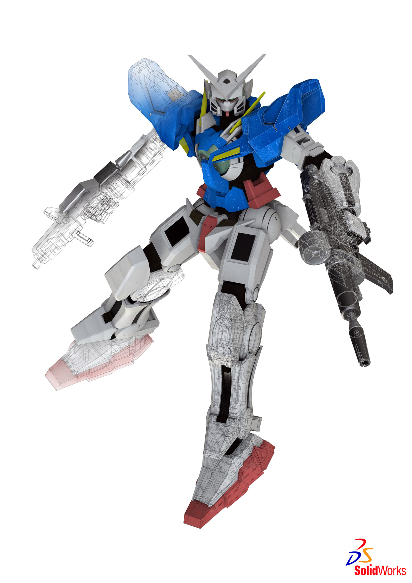 Gundam Solidworks Model by Vasyl Rabshtyna at Coroflot.com