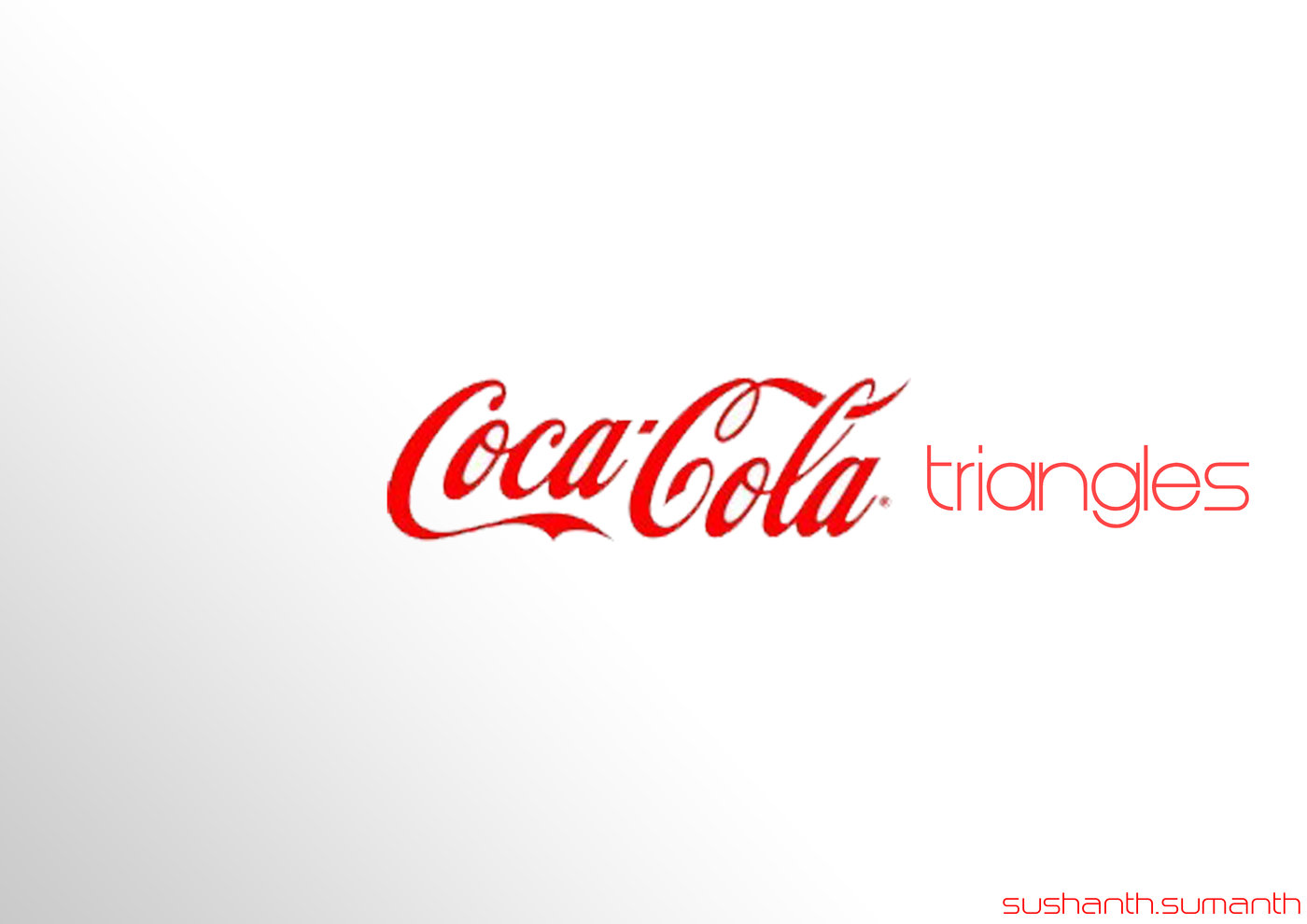 coca cola triangles by sushanth sumanth at Coroflot.com