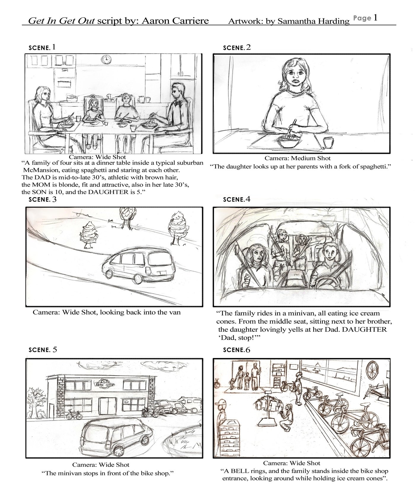 Storyboard Art by Samantha Harding at Coroflot.com