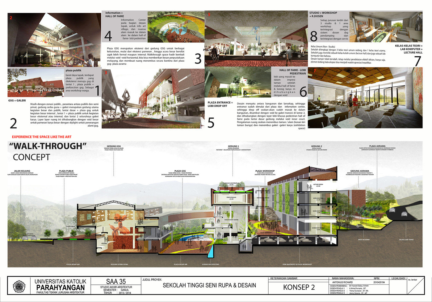 Bioclimatic School of Art & Design _ SAA Award 22 by Antonius Richard ...