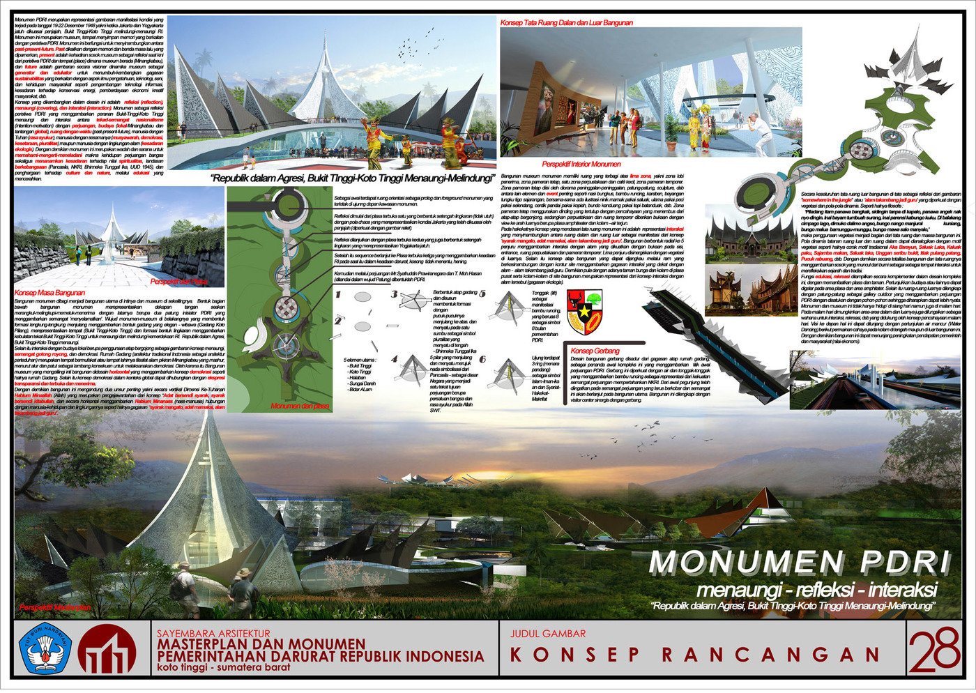 Sayembara IAI Monumen PDRI by Antonius Richard Rusli at Coroflot.com