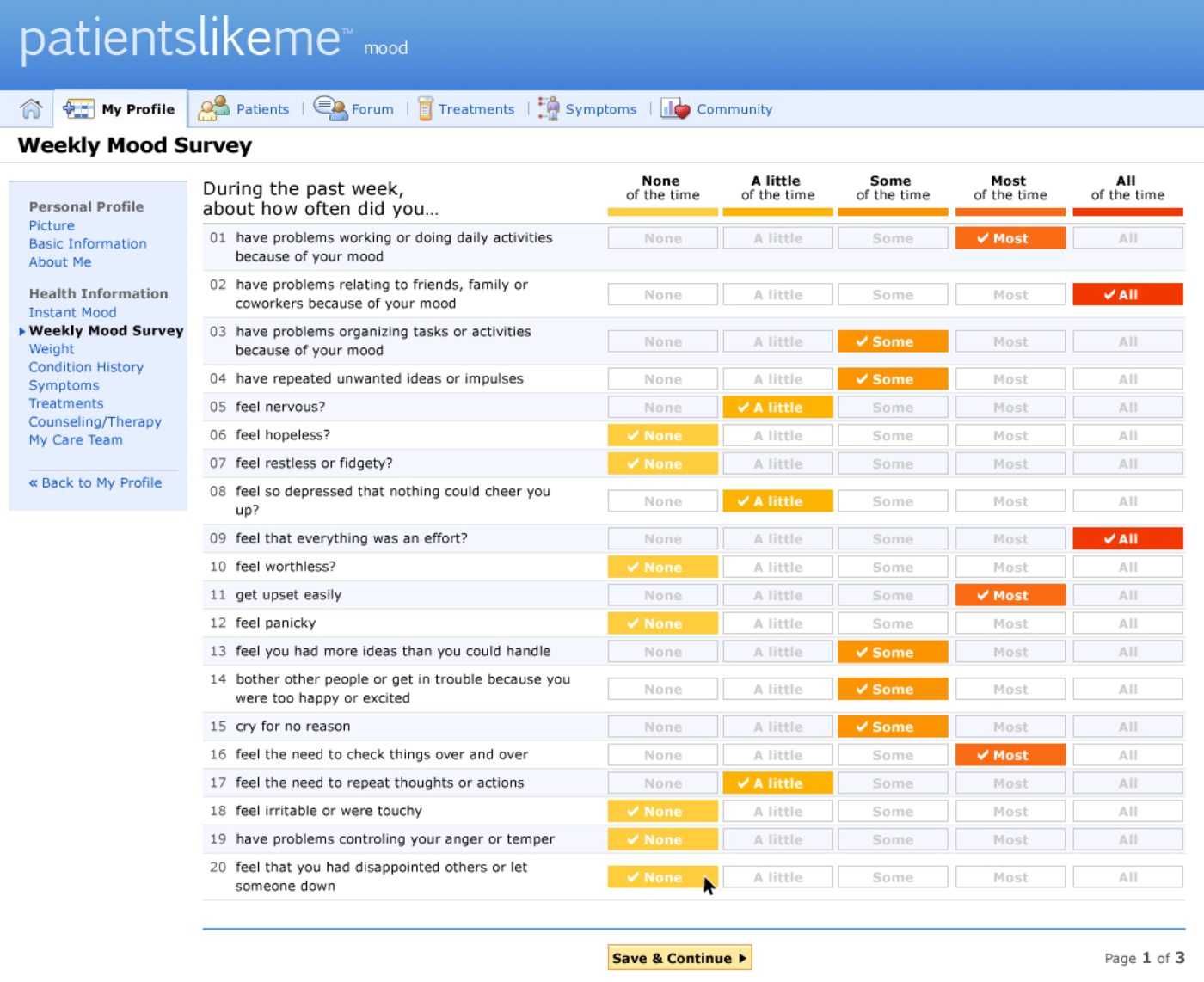 PatientsLikeMe by Scott Listfield at Coroflot.com