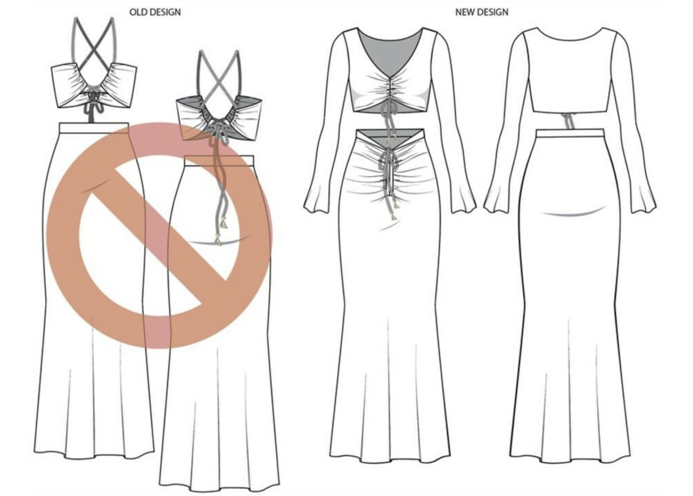 Redesigned body After Proto Sample- Fushia Resort Two-Piece Skirt Set ...
