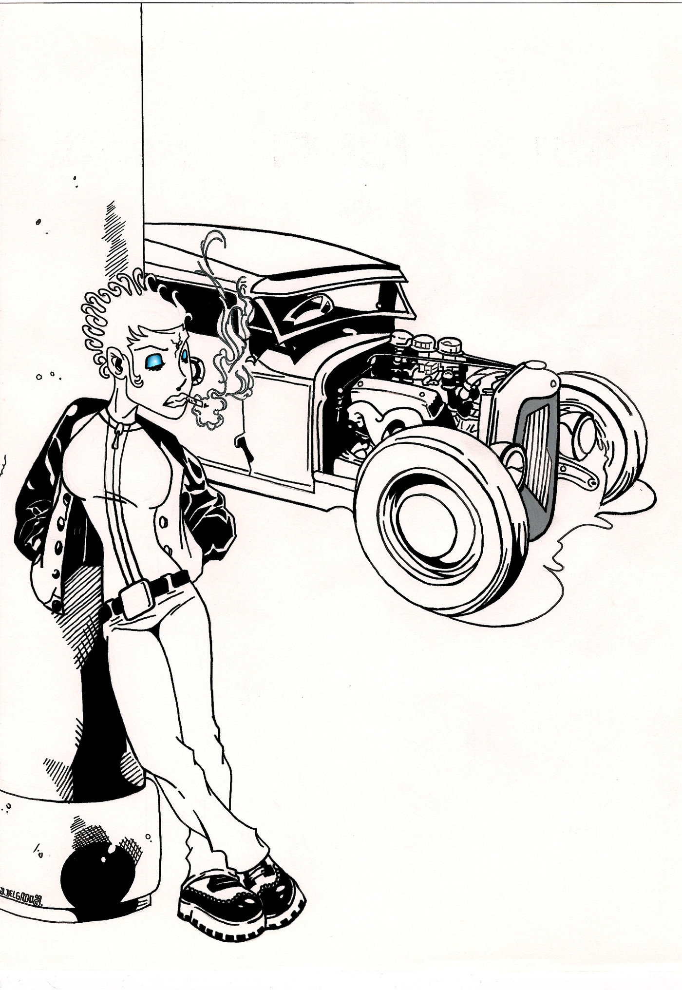 Sketch of Comic Book I was working on by Jason Delgado at Coroflot.com