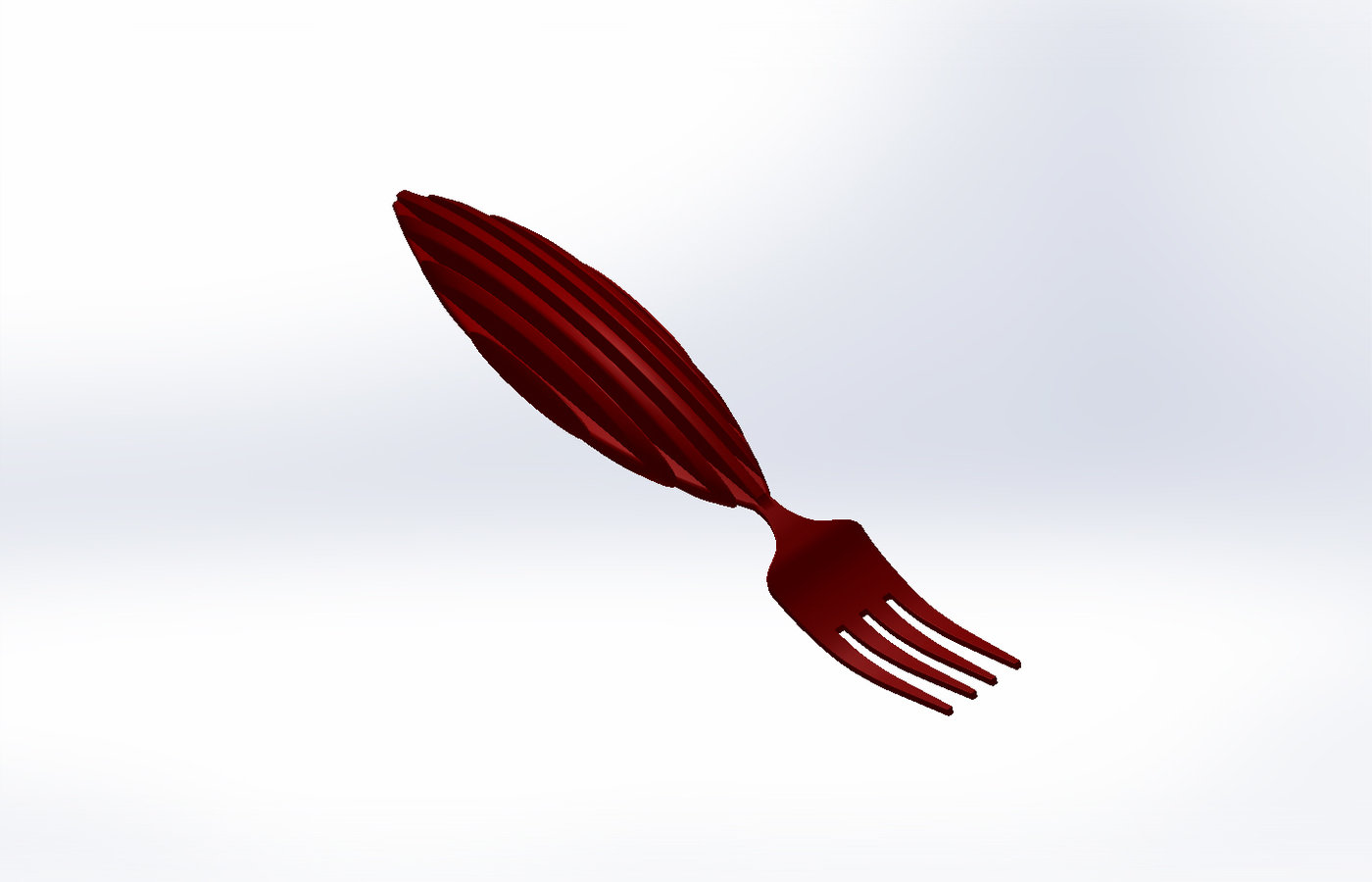 All Plastic Built-Up Fork by Matthew Magnifico at Coroflot.com