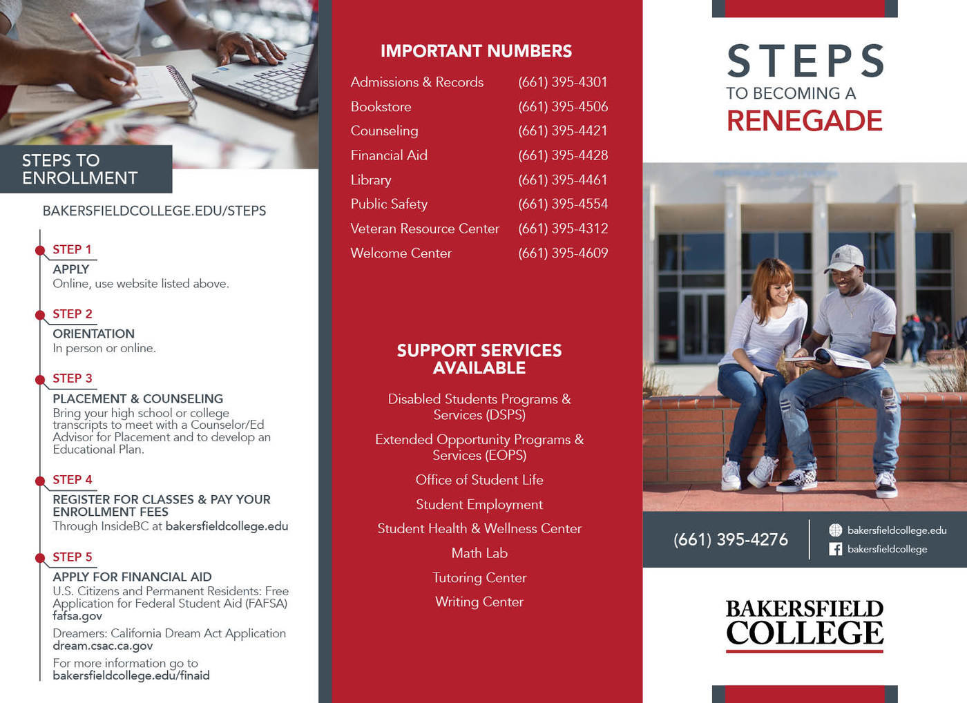 Enrollment Steps Brochure by Dylan Wang at Coroflot.com