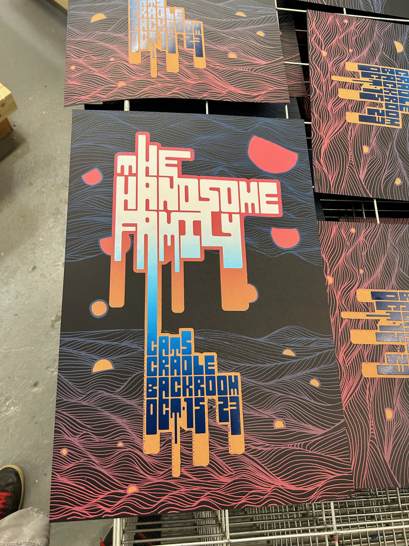 Handsome Family Gig Poster, Oct 15, 2023 by Robby Poore at Coroflot.com