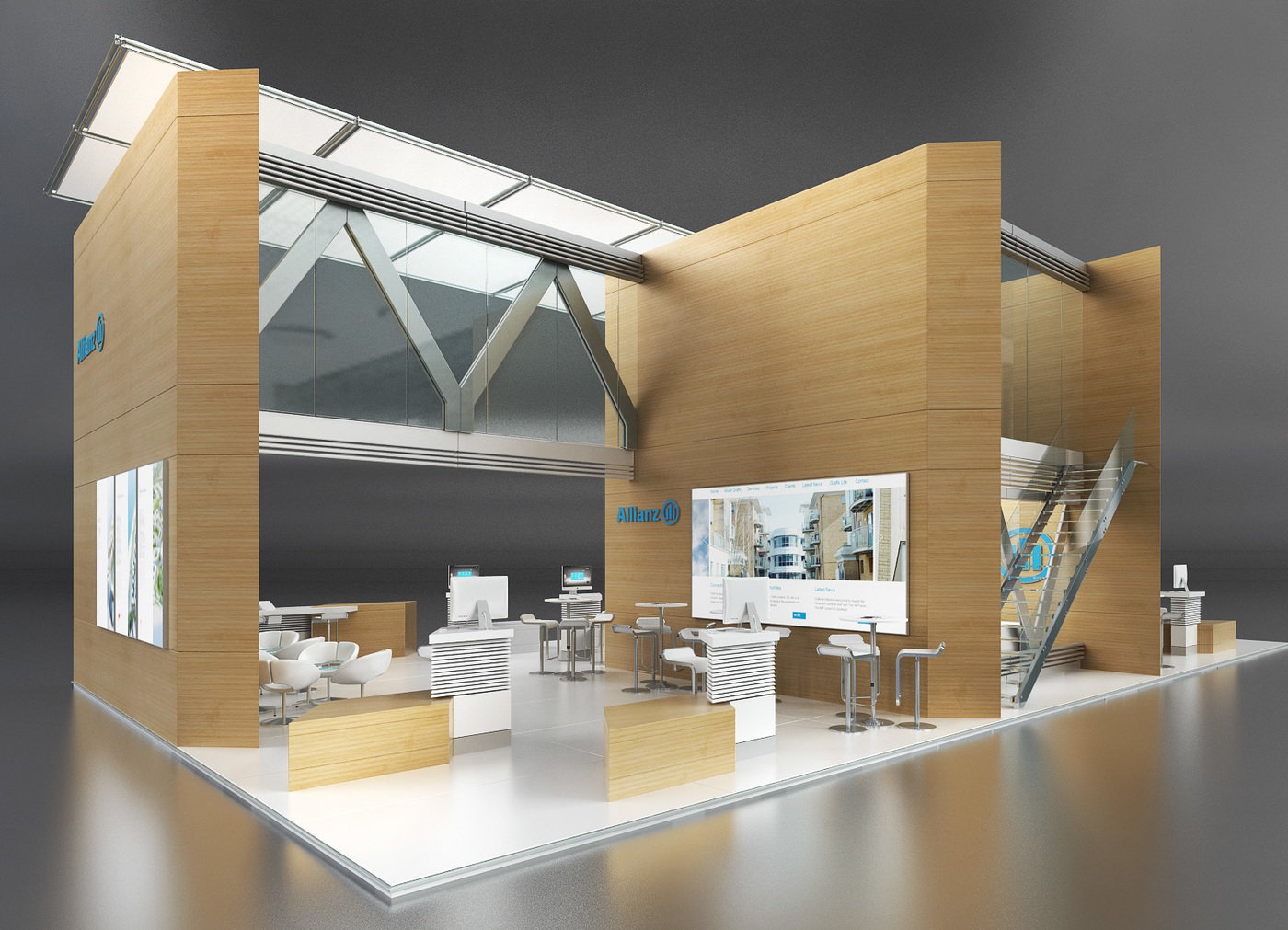 Allianz Exhibition Stand by IGOR IASTREBOV at Coroflot.com