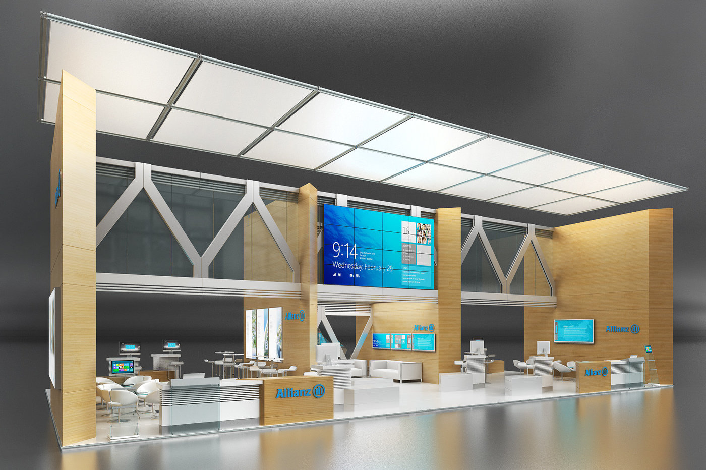 Allianz Exhibition Stand by IGOR IASTREBOV at Coroflot.com