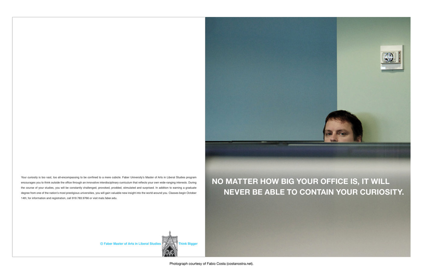 Faber University MALS Campaign by Tom Schmidt at Coroflot.com