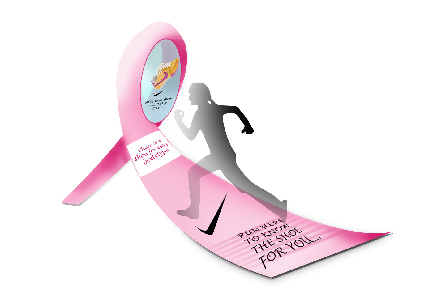 NIKE PINK RIBBON RUNNER by ARUSHI NAYAR at Coroflot.com