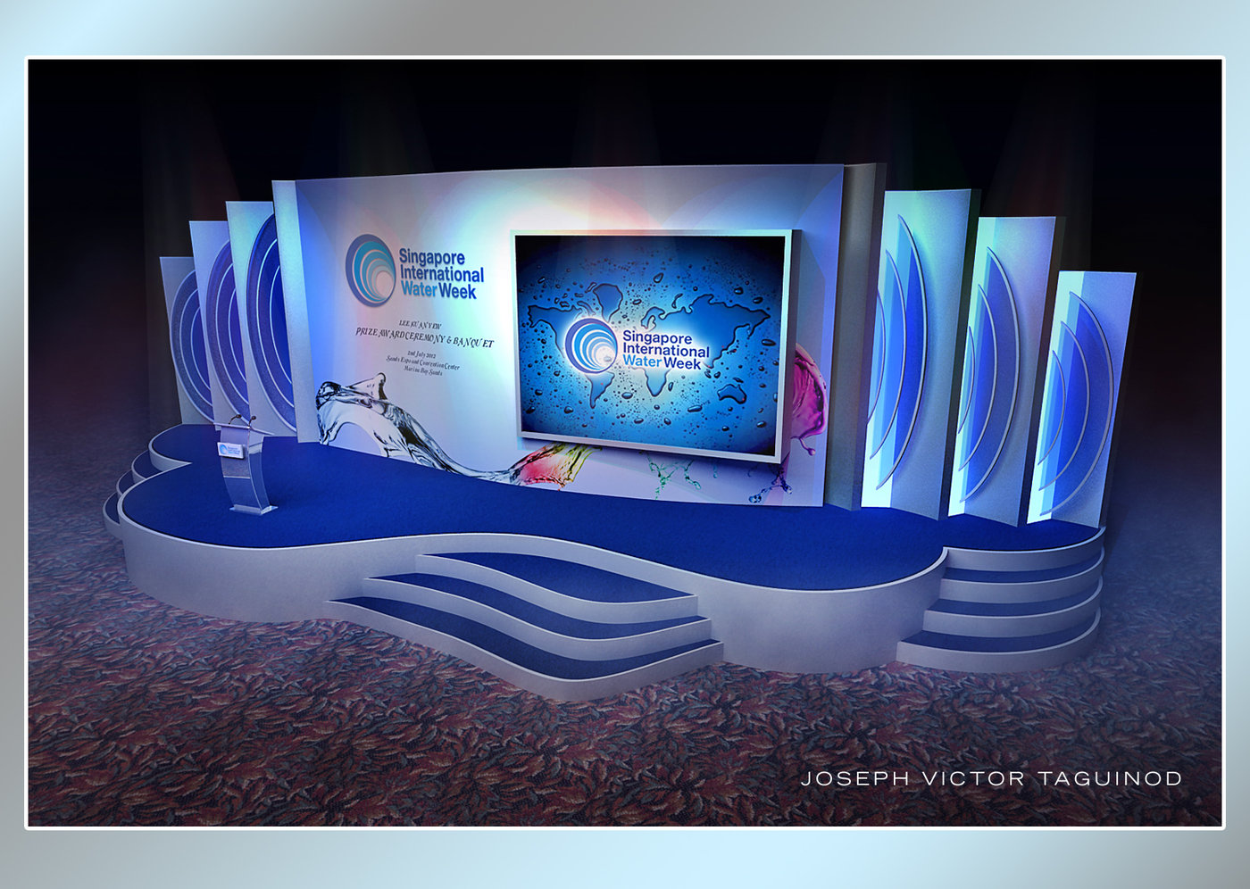 Proposed Stage Design Singapore Water Week by Joseph Victor Taguinod at ...