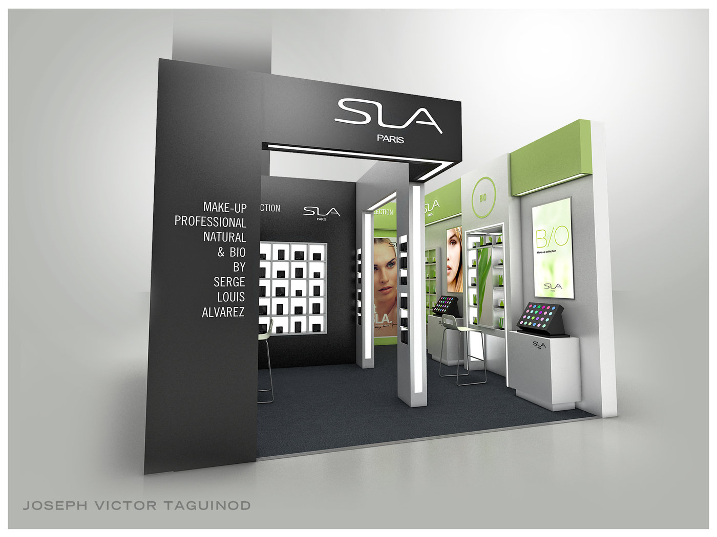 Proposed SLA TFWA Booth by Joseph Victor Taguinod at Coroflot.com