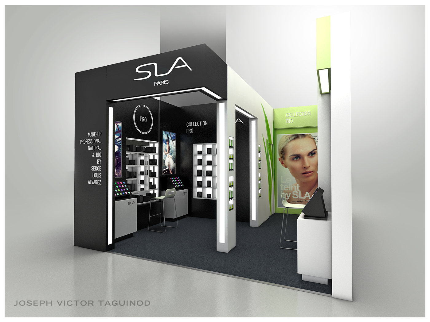 Proposed SLA TFWA Booth by Joseph Victor Taguinod at Coroflot.com