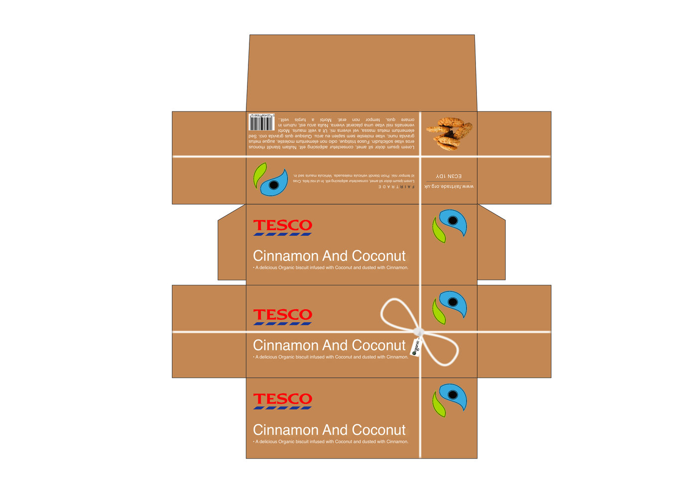 Tesco Fairtrade Organic Biscuit Packaging by Tom McCormick at Coroflot.com
