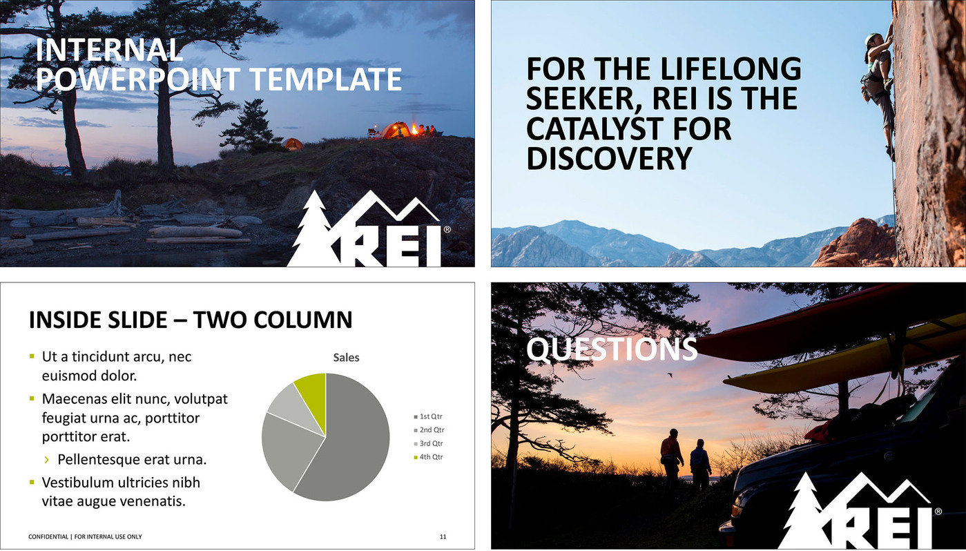 REI PowerPoint Template by Kelly Yeary at Coroflot.com
