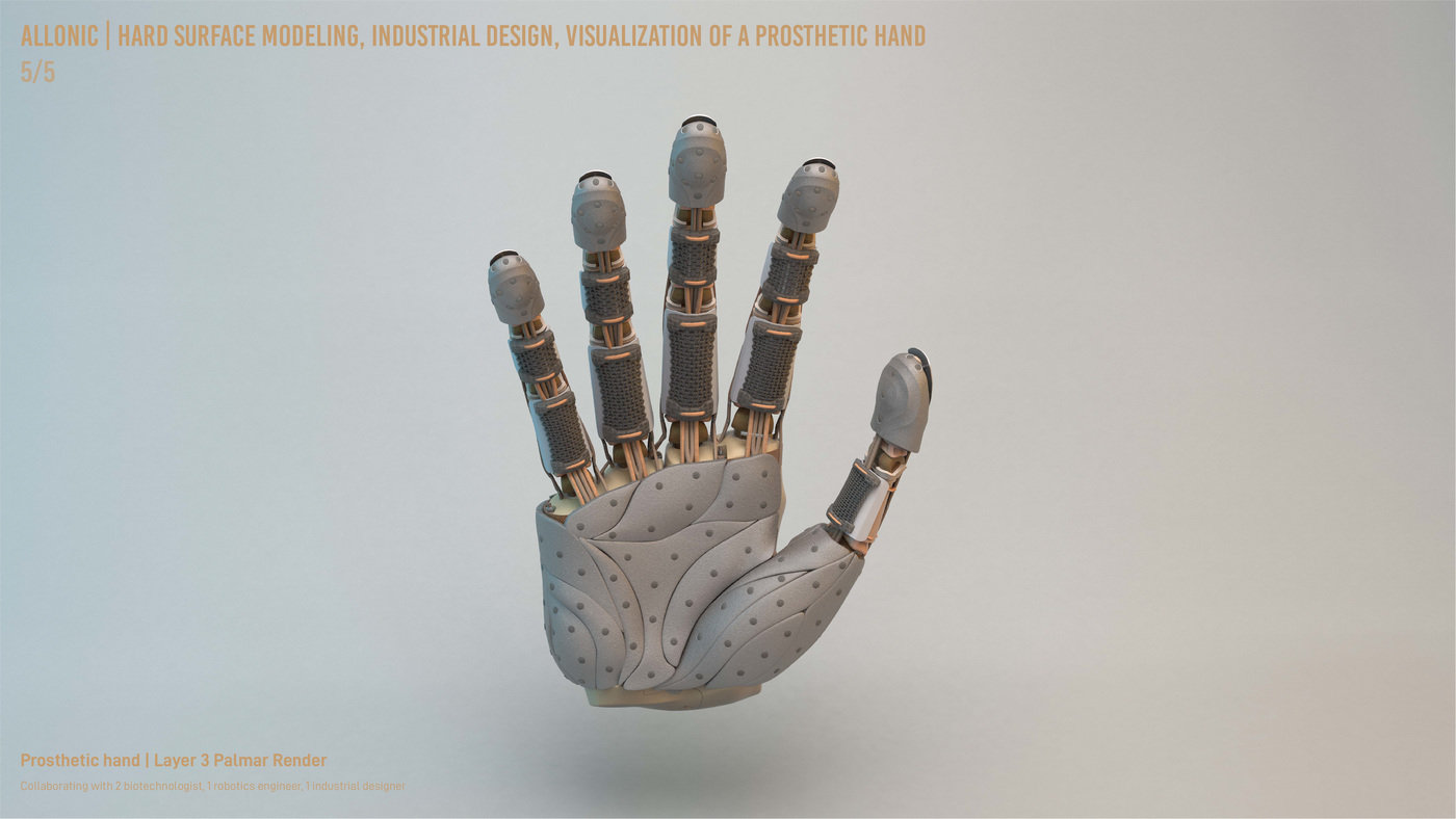 Prosthetic Hand Design & Visualization For Allonic Robotics (2022) by ...