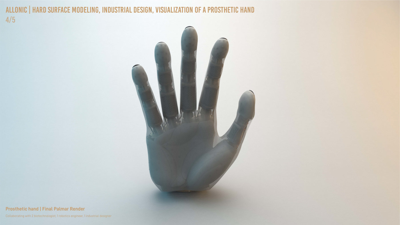 Prosthetic Hand Design & Visualization For Allonic Robotics (2022) by ...