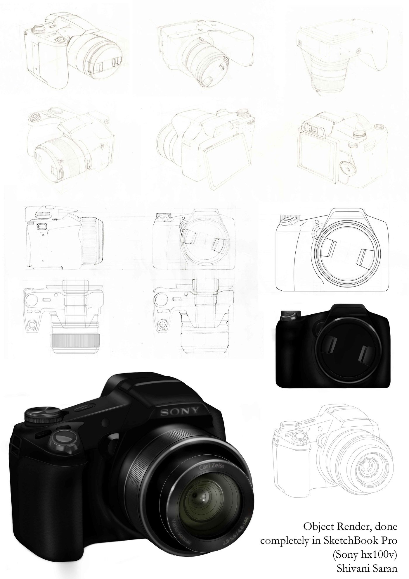 Marker and Digital Rendering by Shivani Saran at Coroflot.com