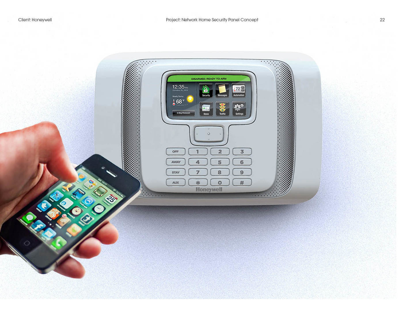 Honeywell Network Security Panel by Eric Zhu at Coroflot.com