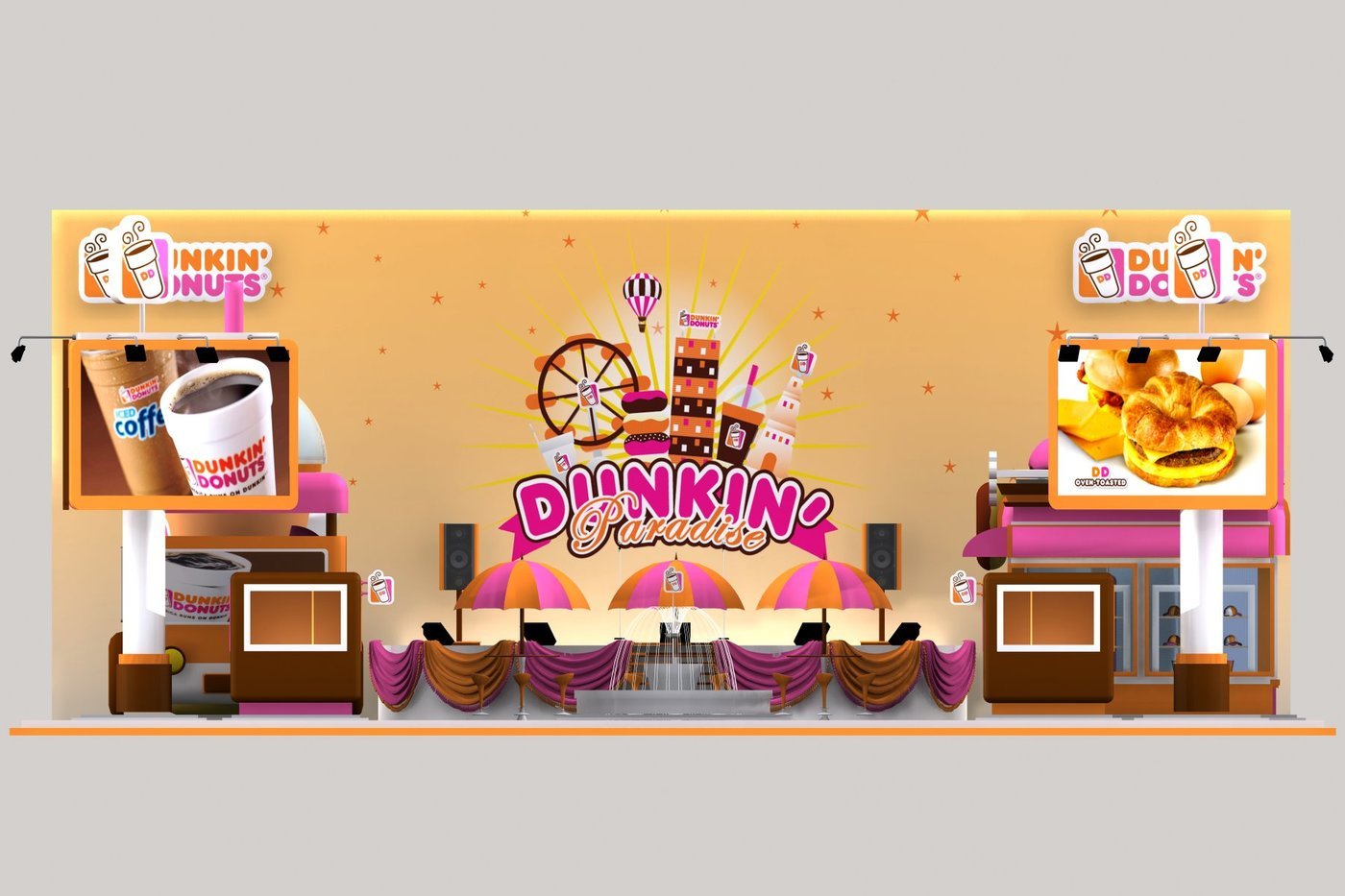 Dunkin' Donuts (Exhibition Design) by KeVin Kong at Coroflot.com