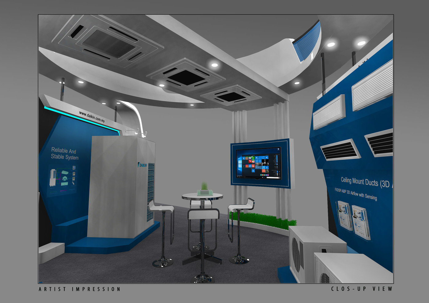 Daikin M&E with high-tech theme by Firdaus Nawawi at Coroflot.com