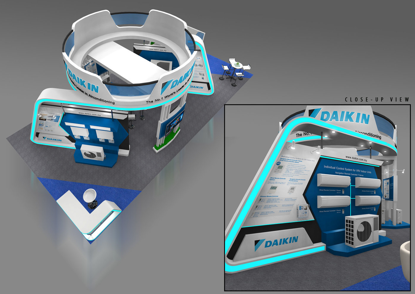 Daikin M&E with high-tech theme by Firdaus Nawawi at Coroflot.com