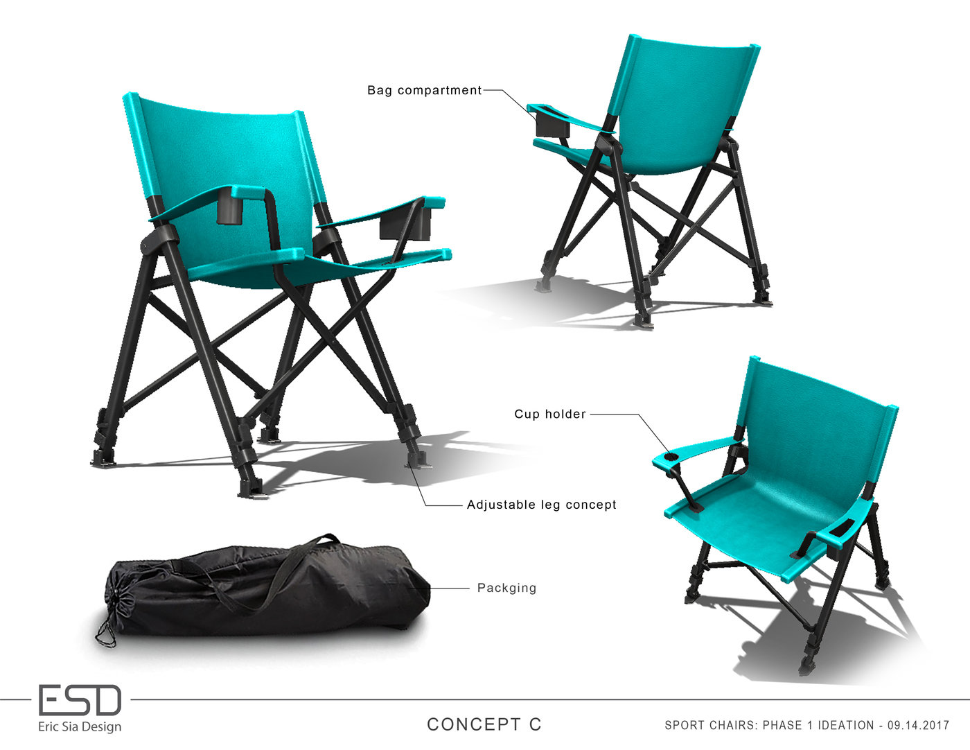 Folding Chairs Concepts by Eric M. Sia at Coroflot.com