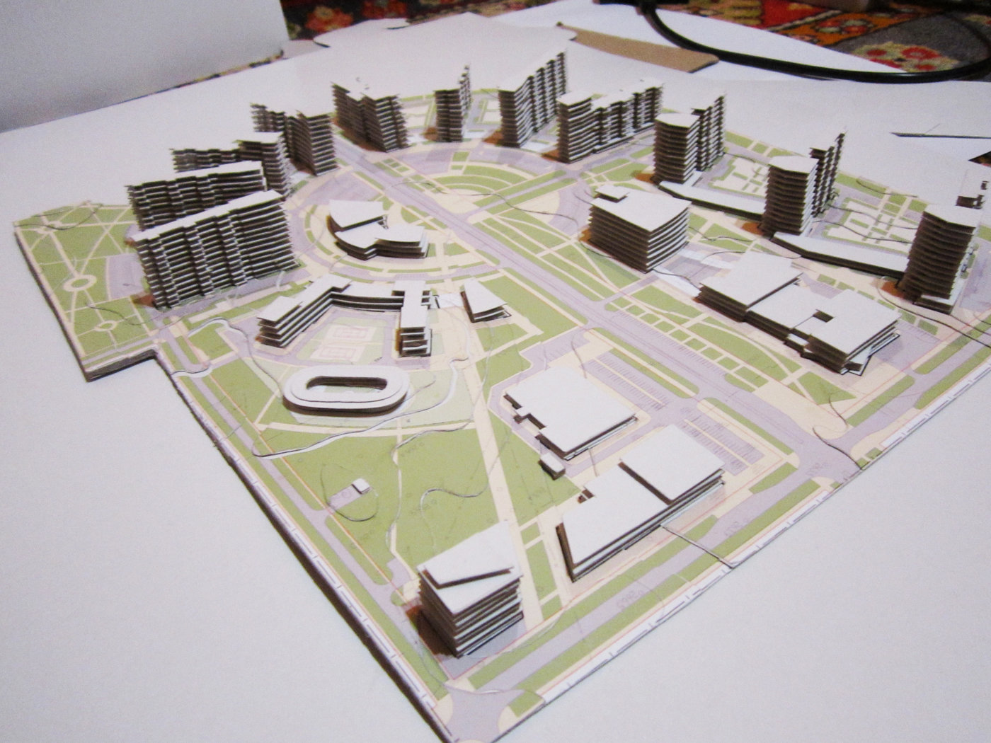 Layout of the city center concept by Anton Yehorov at Coroflot.com