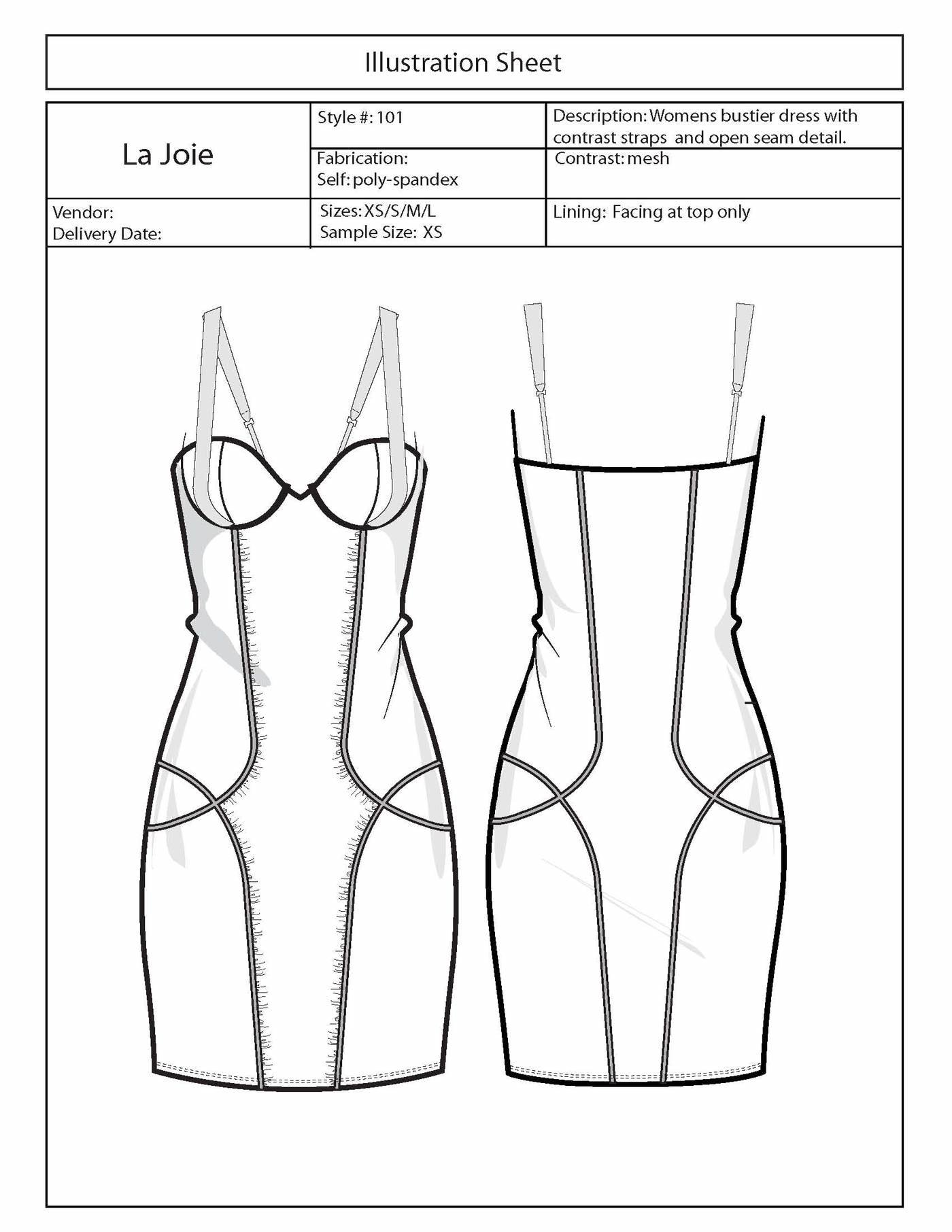 La Joie Dress Line - Design/ Line Creation by Elisa Henriquez at ...