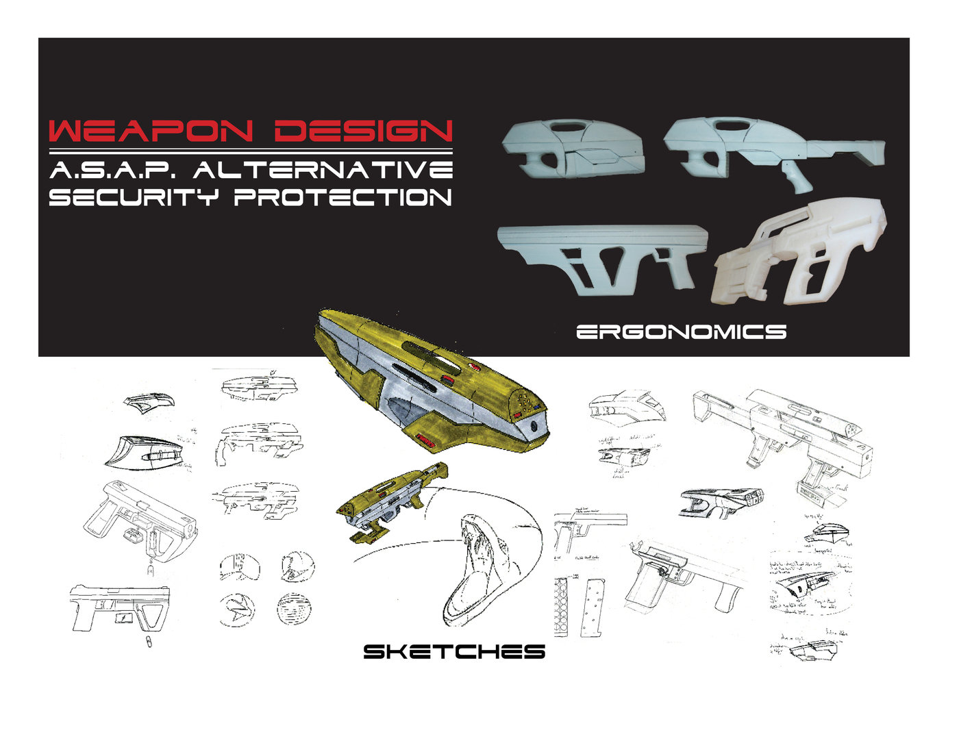 Multi Purpose Weapon Design by Jake Hinkle at Coroflot.com