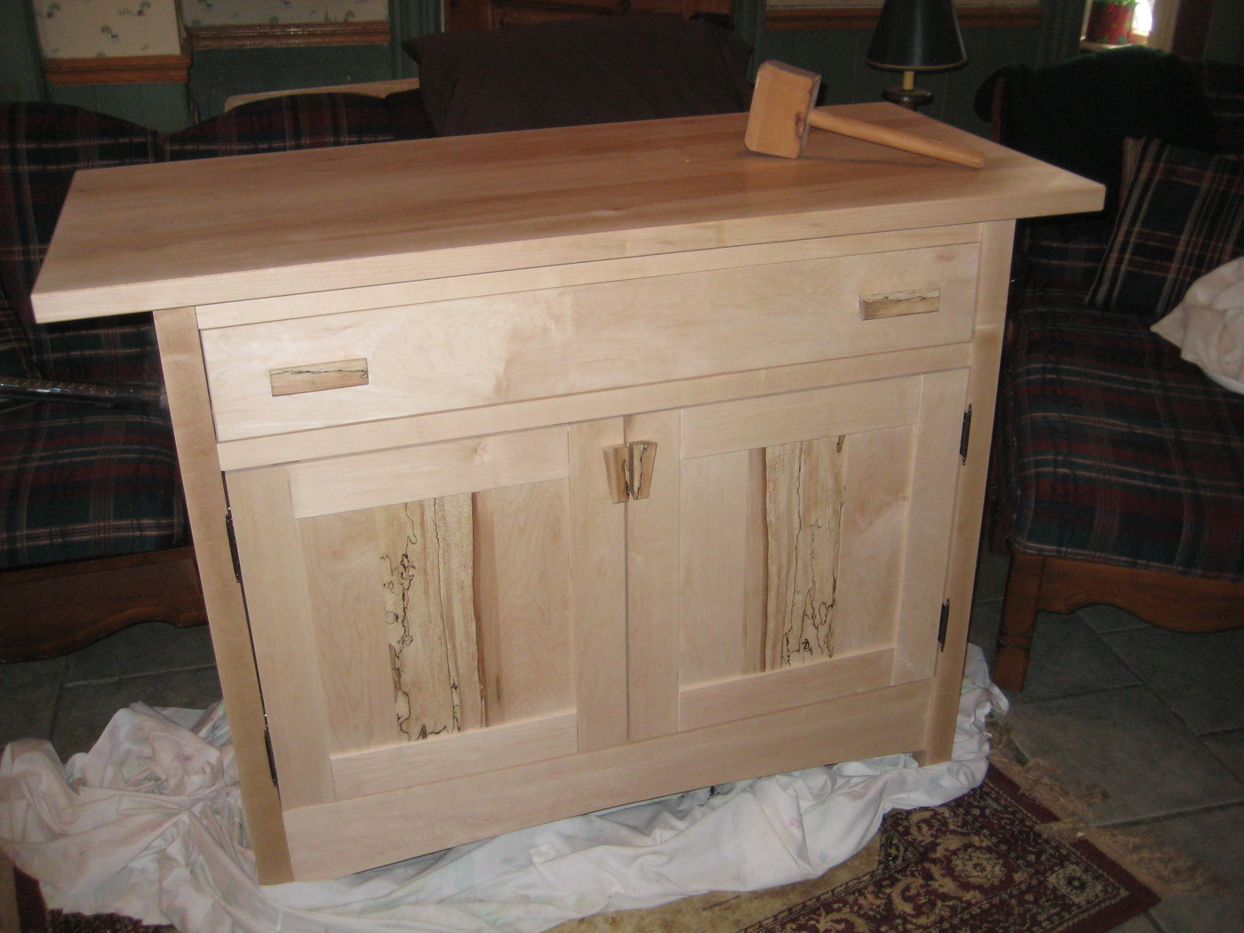 Spalted Maple Two Door Hutch by Zack Shields at Coroflot.com