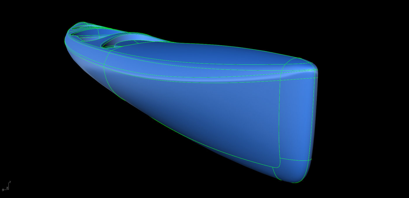 Catamaran & kayak hull Cad model-R.E. by Jason Fear at Coroflot.com