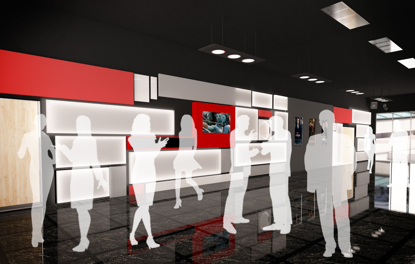 Cinema Interior Design by Theosign Design at Coroflot.com