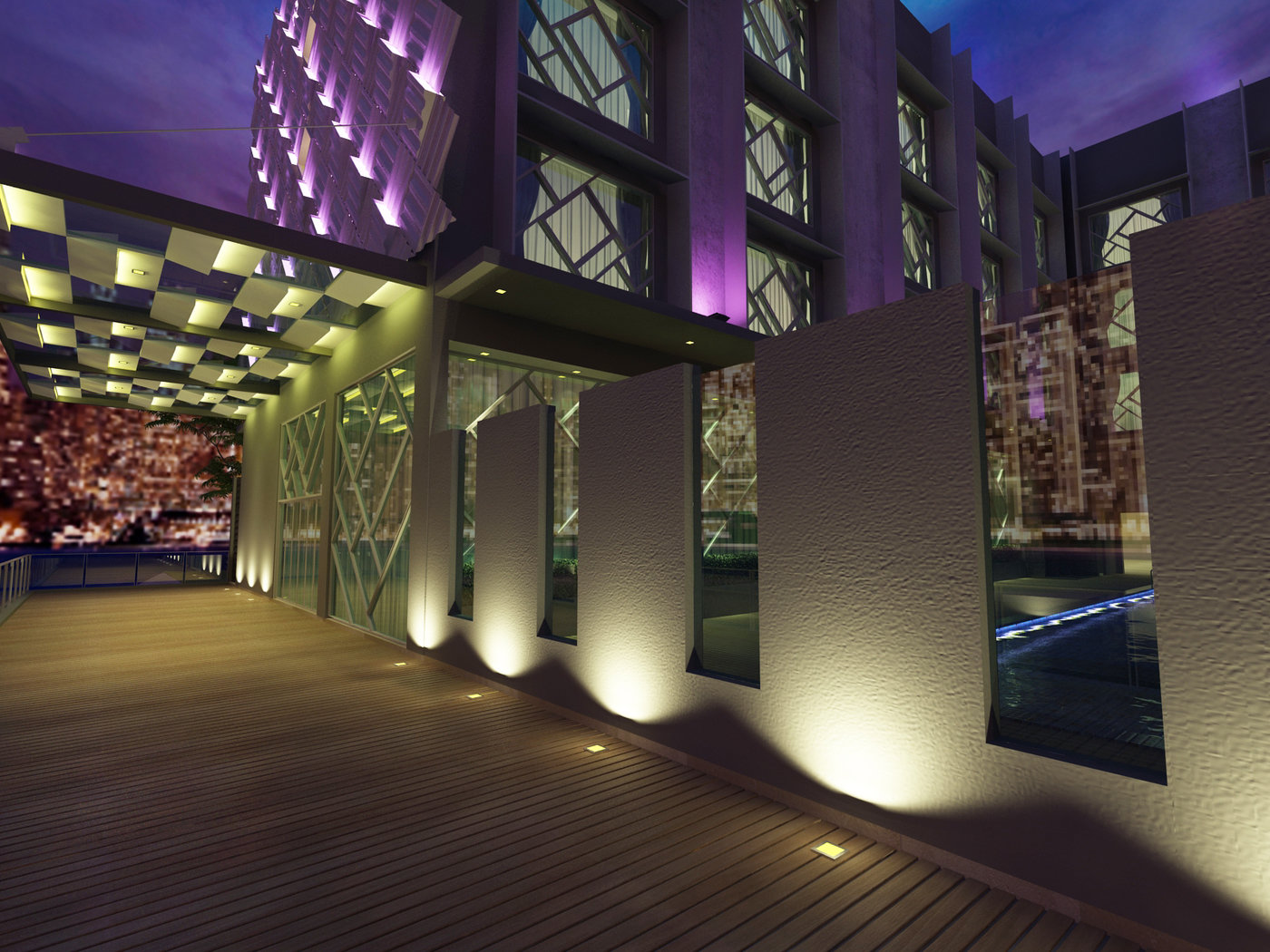 Hotel Facade design concept by Jayden sia at Coroflot.com