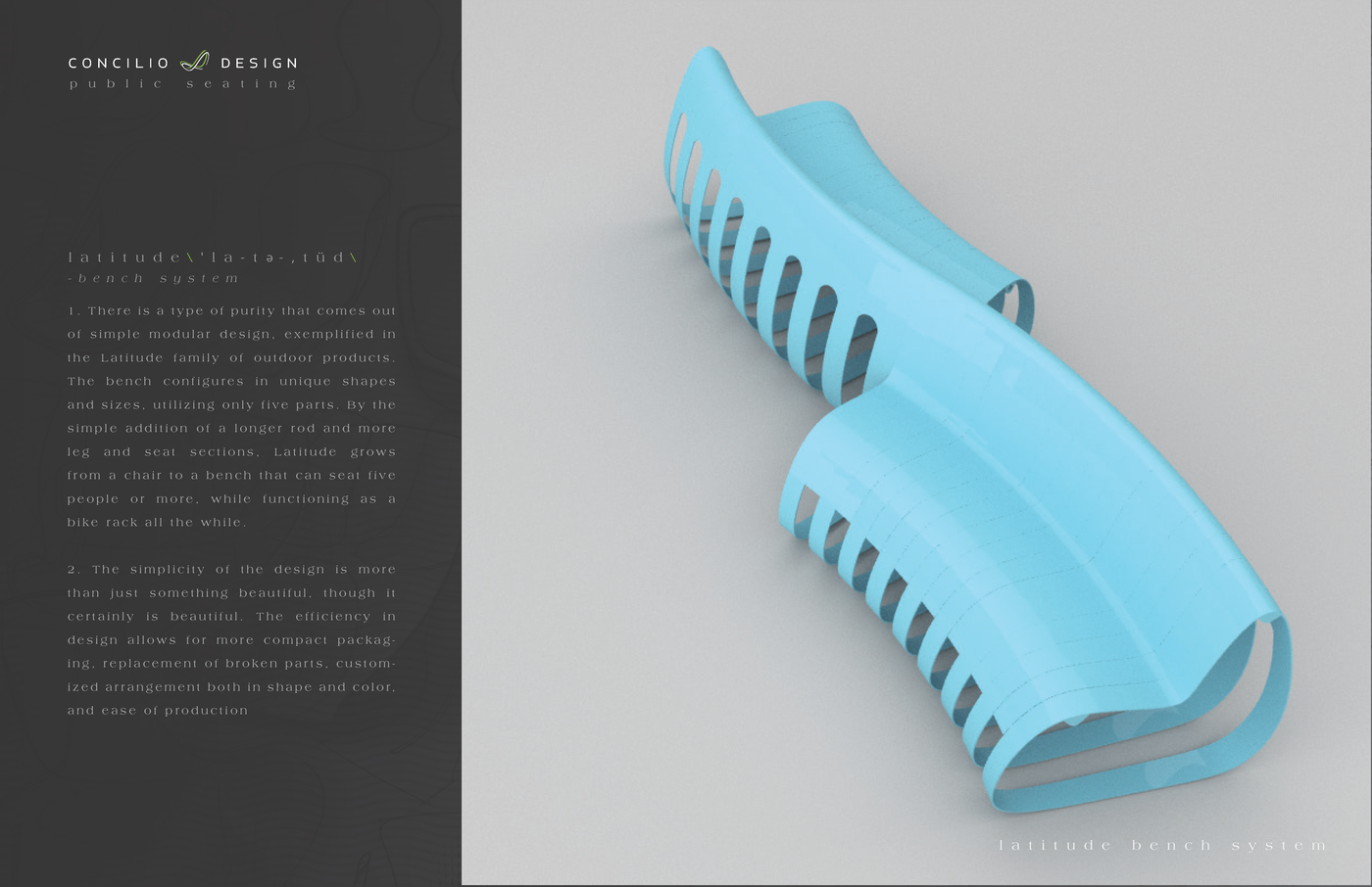 Concilio Design - ICFF Entry by Michael Custer at Coroflot.com