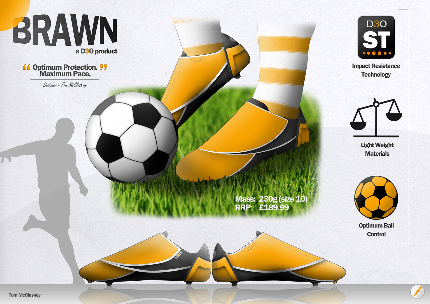 Design Project - Brawn Football Boot by Tom McCluskey at Coroflot.com
