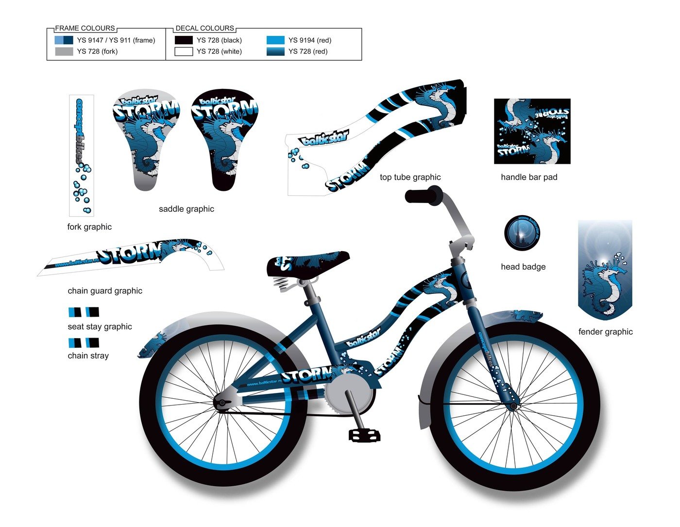 Graphics on the bikes by Maria Maria at Coroflot.com