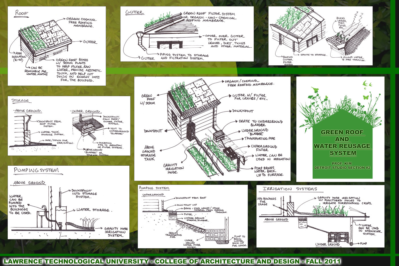 Green Roof Detail Drawing by Josh Strautz at Coroflot.com