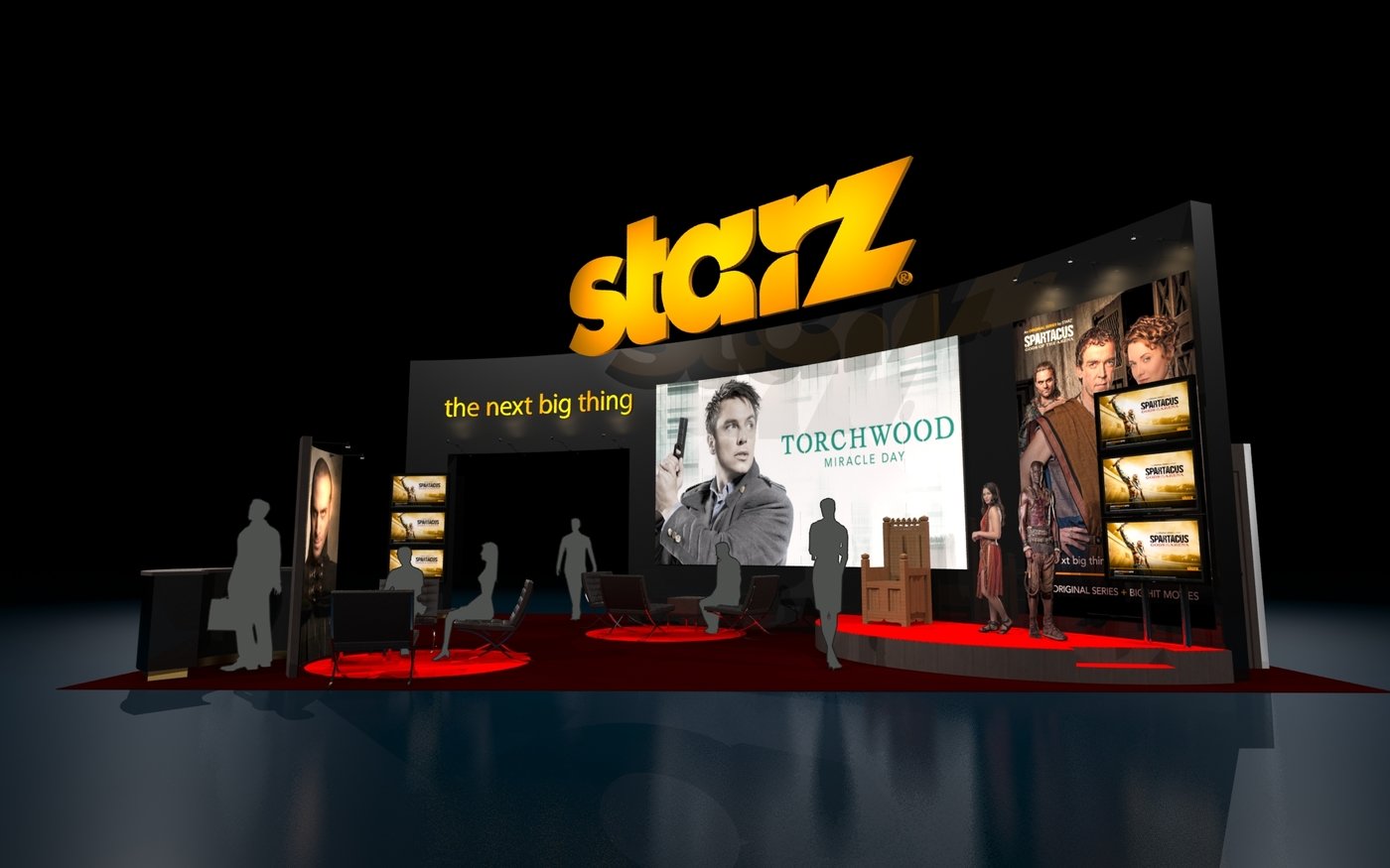 Starz Exhibit Design by Calvin Poon at Coroflot.com