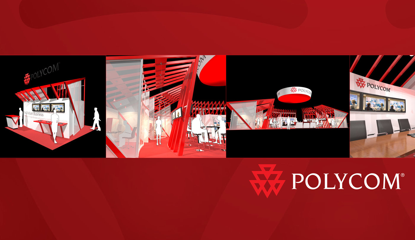 Polycom Exhibit Design by Calvin Poon at Coroflot.com