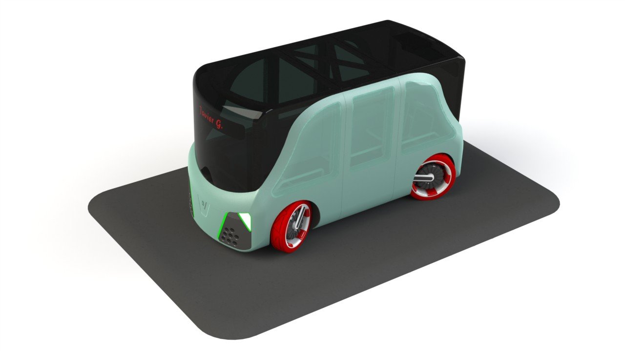 Autonomous bus concept by Javier Gutierrez at Coroflot.com