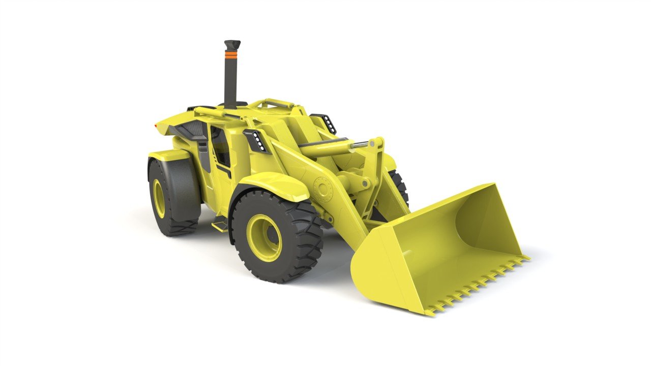 Wheel loader concept by Javier Gutierrez at Coroflot.com