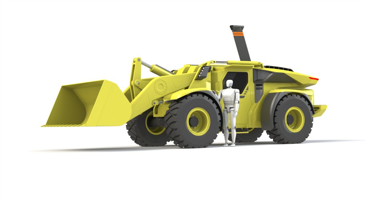 Wheel loader concept by Javier Gutierrez at Coroflot.com